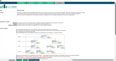 Multi Level Bom Excel Master
